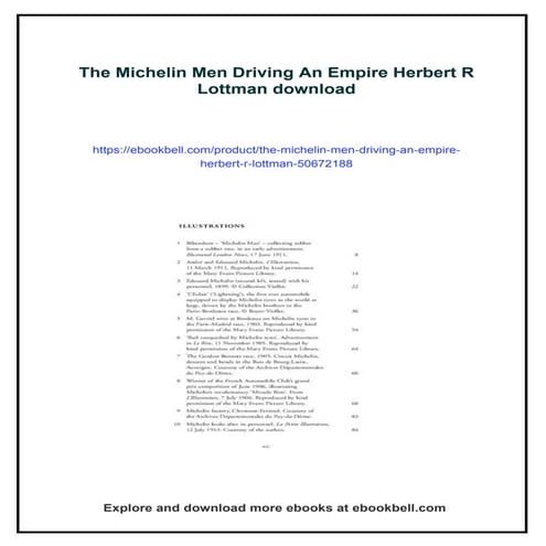 The Michelin Men Driving An Empire Herbert R Lottman | PDF