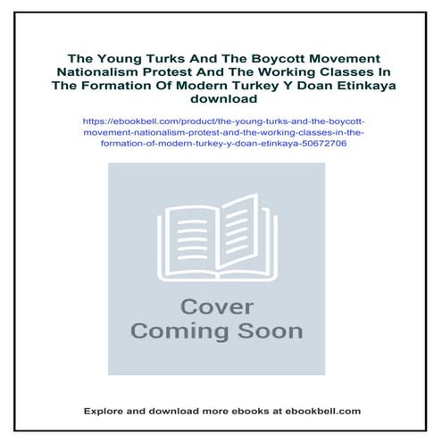 The Young Turks And The Boycott Movement Nationalism Protest And The ...