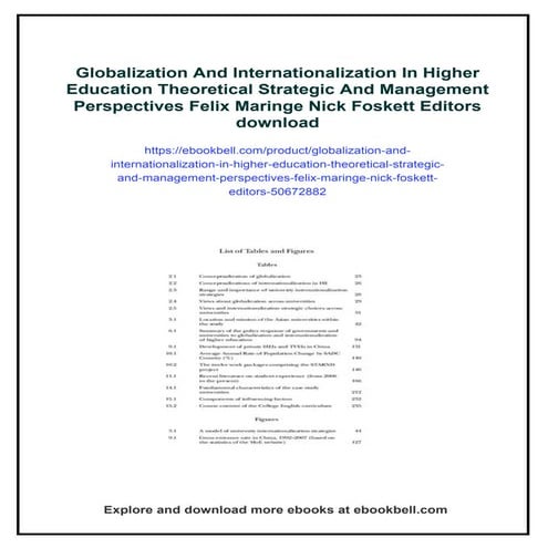 Globalization And Internationalization In Higher Education Theoretical ...
