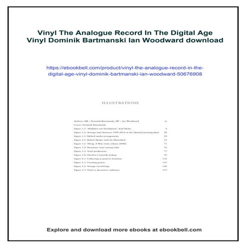 Vinyl The Analogue Record In The Digital Age Vinyl Dominik Bartmanski ...