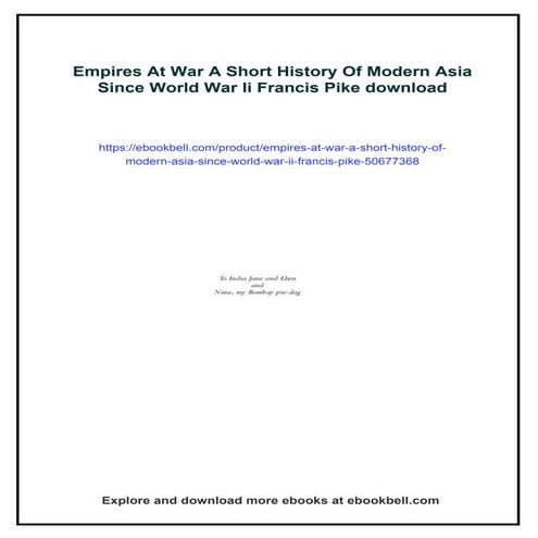 Empires At War A Short History Of Modern Asia Since World War Ii ...
