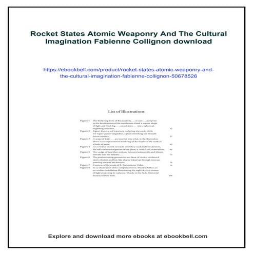 Rocket States Atomic Weaponry And The Cultural Imagination Fabienne ...