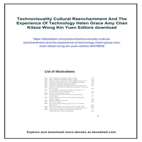 Technovisuality Cultural Reenchantment And The Experience Of Technology ...