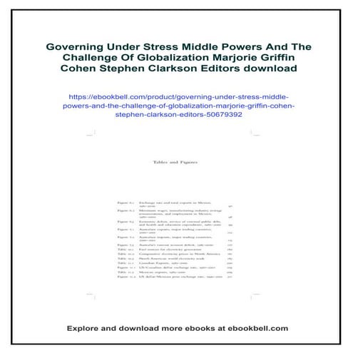 Governing Under Stress Middle Powers And The Challenge Of Globalization ...
