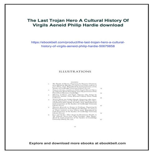 The Last Trojan Hero A Cultural History Of Virgils Aeneid Philip Hardie ...