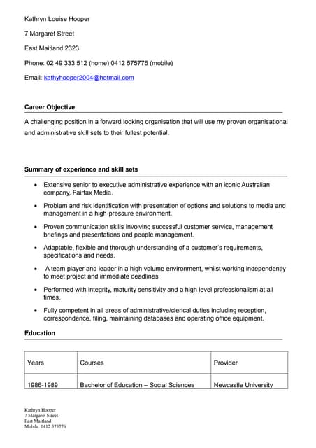 Mickey Milita resume | PDF