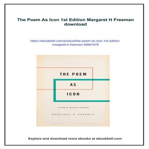 The Poem As Icon 1st Edition Margaret H Freeman | PDF
