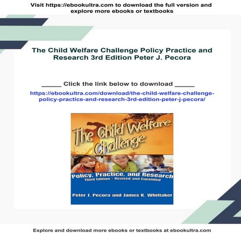 The Child Welfare Challenge Policy Practice and Research 3rd Edition ...