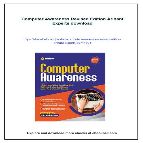 Computer Awareness Revised Edition Arihant Experts | PDF