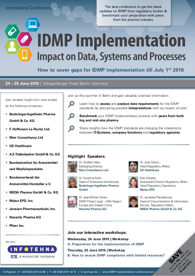 IDMP Implementation - Impact on Data, Systems and Processes. How to c…