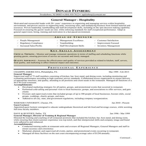 Donald Feinberg Resume | DOC