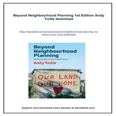Beyond Neighbourhood Planning 1st Edition Andy Yuille | PDF