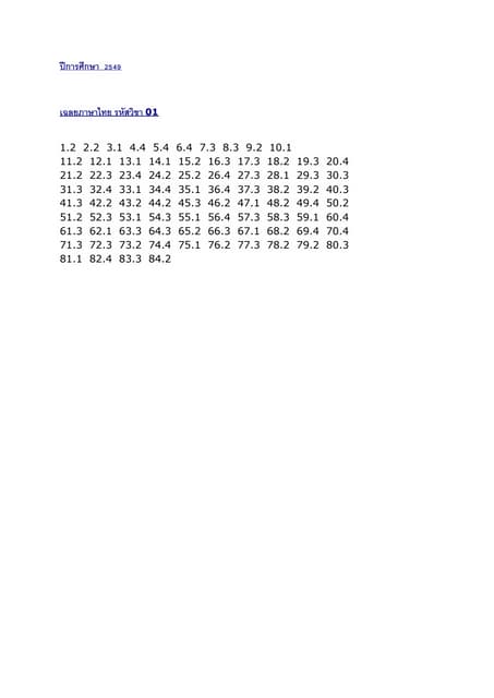 เฉลยคณิตศาสตร์ O net ม.6 ปีการศึกษา 2552 | PDF
