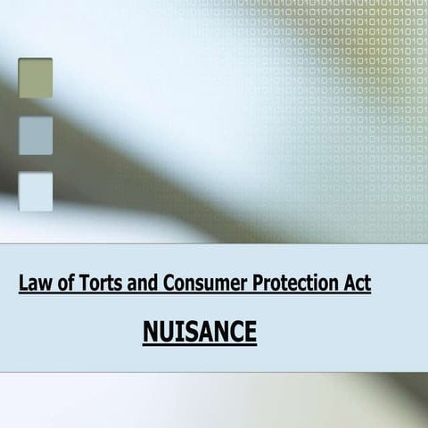 Law of Nuisance PPT for law students.ppt
