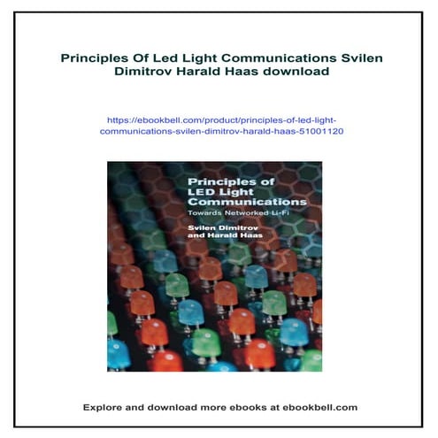 Principles Of Led Light Communications Svilen Dimitrov Harald Haas | PDF