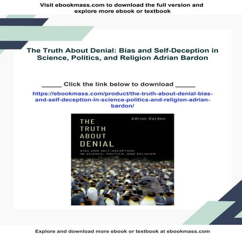 The Truth About Denial: Bias and Self-Deception in Science, Politics ...