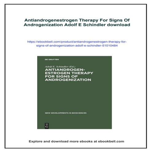 Antiandrogenestrogen Therapy For Signs Of Androgenization Adolf E ...