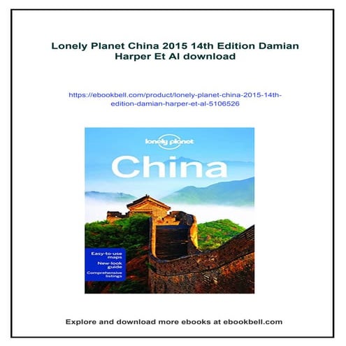 Lonely Planet China 2015 14th Edition Damian Harper Et Al | PDF