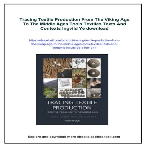 Tracing Textile Production From The Viking Age To The Middle Ages Tools ...