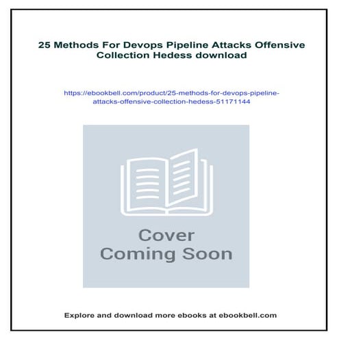 25 Methods For Devops Pipeline Attacks Offensive Collection Hedess | PDF