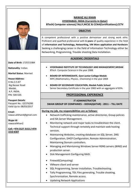 BMS ENGINEER CV | DOCX