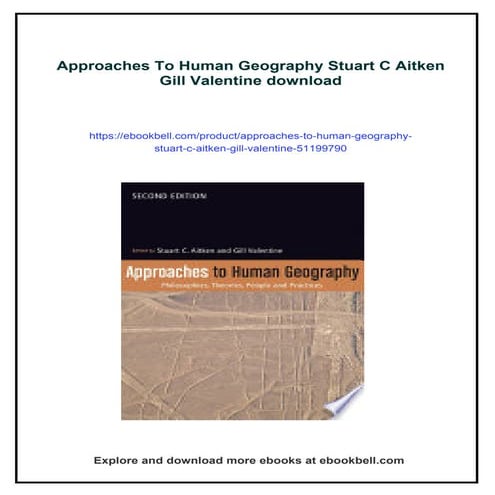Approaches To Human Geography Stuart C Aitken Gill Valentine | PDF