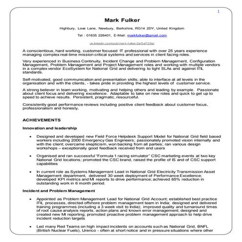 Jason Smith CV July 2016 New | PDF