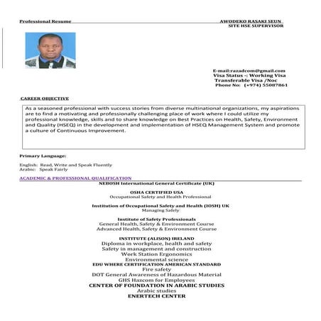 SEUN UPDATED CV NEW | DOC