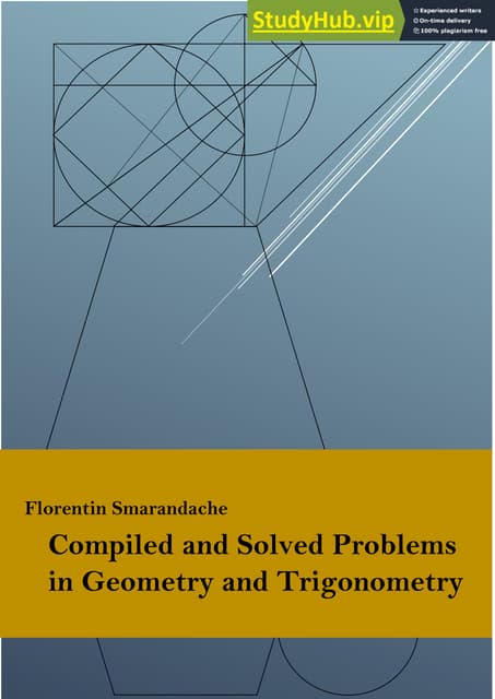 255 Compiled And Solved Problems In Geometry And Trigonometry | PDF 255 Compiled And Solved Problems In Geometry And Trigonometry | PDF