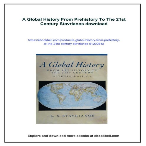 A Global History From Prehistory To The 21st Century Stavrianos | PDF