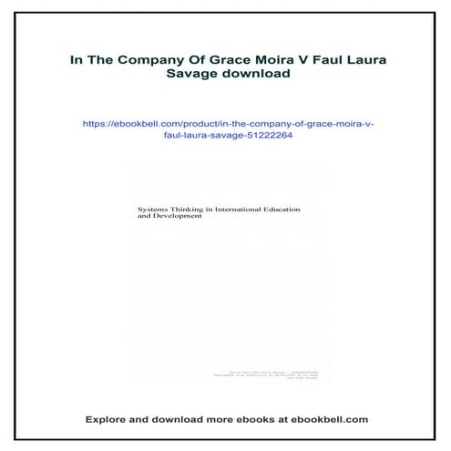 In The Company Of Grace Moira V Faul Laura Savage | PDF