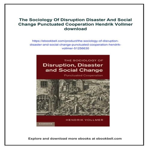 The Sociology Of Disruption Disaster And Social Change Punctuated ...