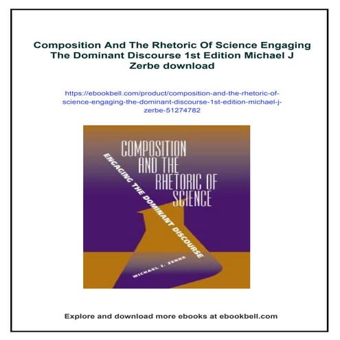 Composition And The Rhetoric Of Science Engaging The Dominant Discourse ...