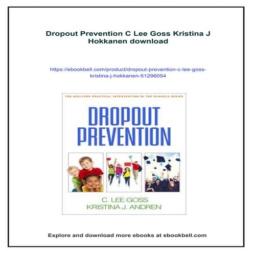 Dropout Prevention C Lee Goss Kristina J Hokkanen | PDF