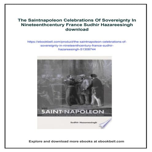 The Saintnapoleon Celebrations Of Sovereignty In Nineteenthcentury ...