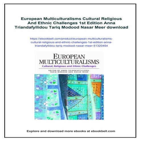 European Multiculturalisms Cultural Religious And Ethnic Challenges 1st ...