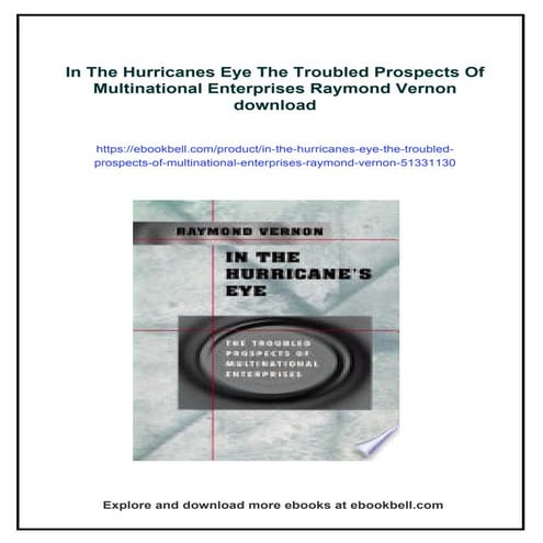 In The Hurricanes Eye The Troubled Prospects Of Multinational ...