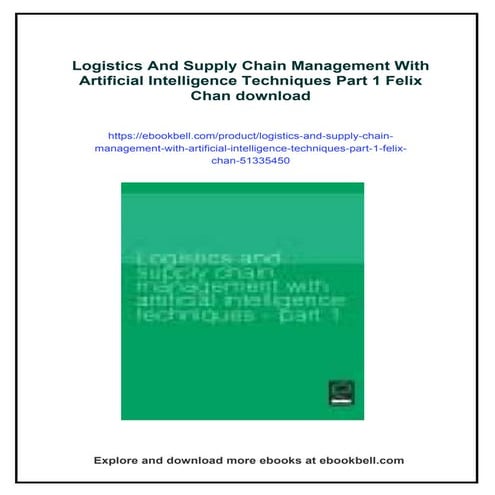 Logistics And Supply Chain Management With Artificial Intelligence ...