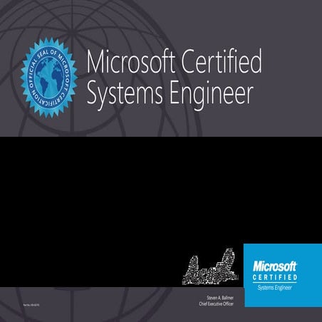 MCSE - Microsoft Certified Systems Engineer | PDF
