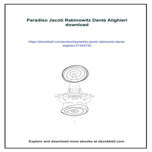 Paradiso Jacob Rabinowitz Dante Alighieri | PDF