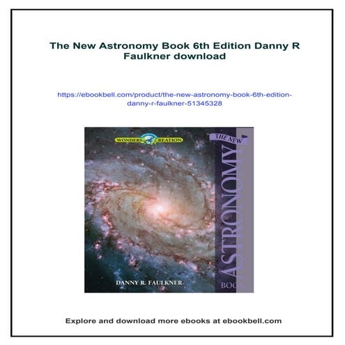 The New Astronomy Book 6th Edition Danny R Faulkner | PDF