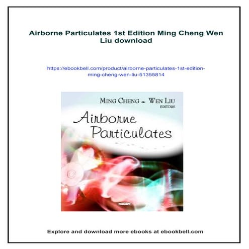 Airborne Particulates 1st Edition Ming Cheng Wen Liu | PDF