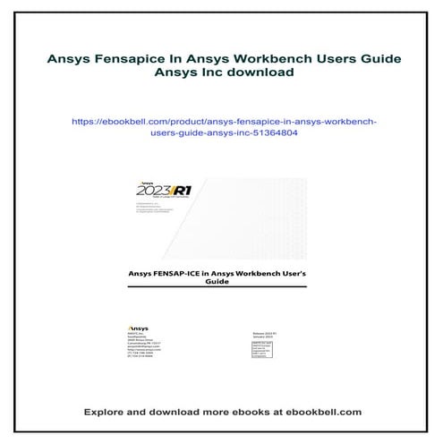 Ansys Fensapice In Ansys Workbench Users Guide Ansys Inc | PDF