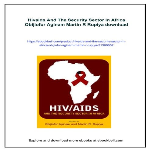 Hivaids And The Security Sector In Africa Obijiofor Aginam Martin R ...