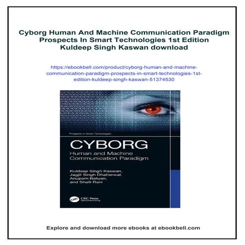 Cyborg Human And Machine Communication Paradigm Prospects In Smart ...