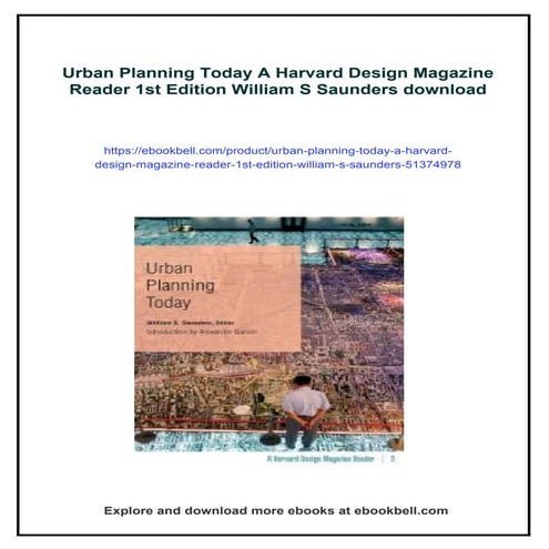 Urban Planning Today A Harvard Design Magazine Reader 1st Edition ...