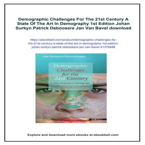 Demographic Challenges For The 21st Century A State Of The Art In ...