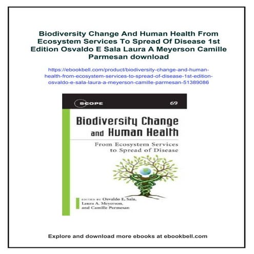 Biodiversity and the healthy society | PPTX