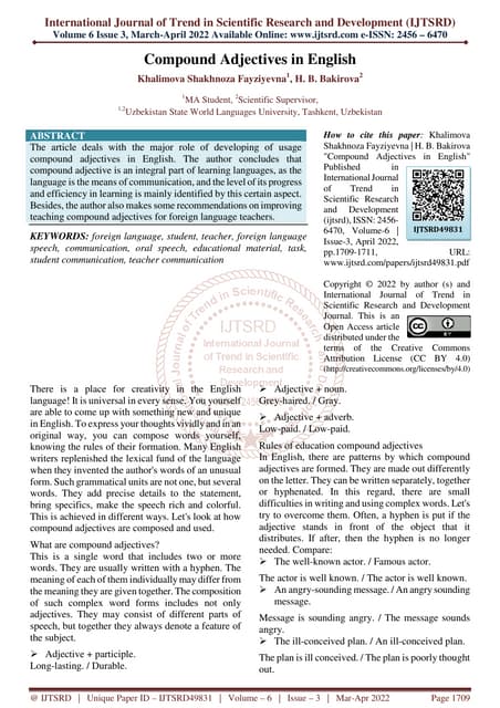 Compound Adjectives.ppt.................. | PPT
