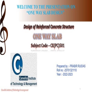 Design of One-Way Slab | PDF